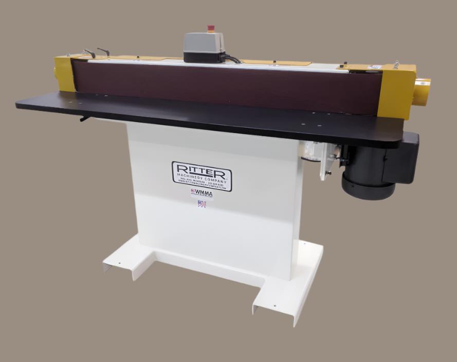6" x 132" - Single-Sided - Horizontal Edge Belt Sander - Ritter Model