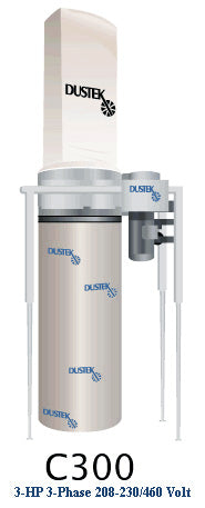 1 Bag - 3 Phase - 3 HP - Dust Collector - Dustek High Efficiency C300
